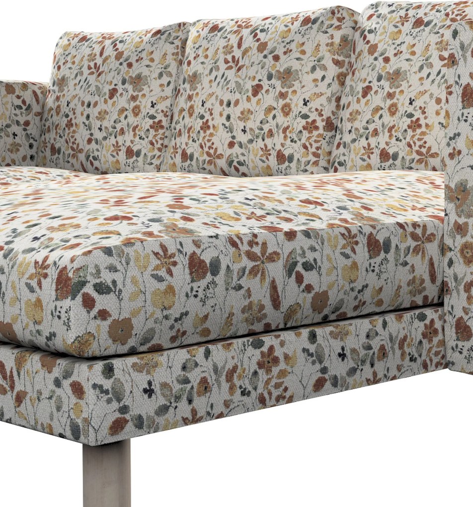 Potah na pohovku IKEA Norsborg 3-místná se šezlongem barva oranžová látka pletený vzor, vzorované