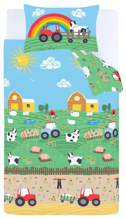 Dětské povlečení na dvoulůžko 200x200 cm Farmyard Animals – Catherine Lansfield Biano.cz