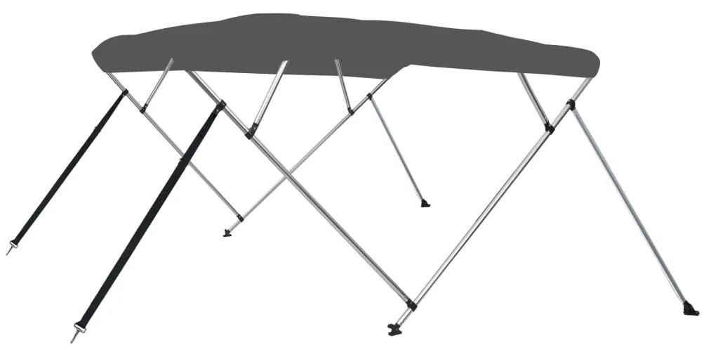 Bimini stříška se 4 oblouky antracitová 243 x 180 x 137 cm