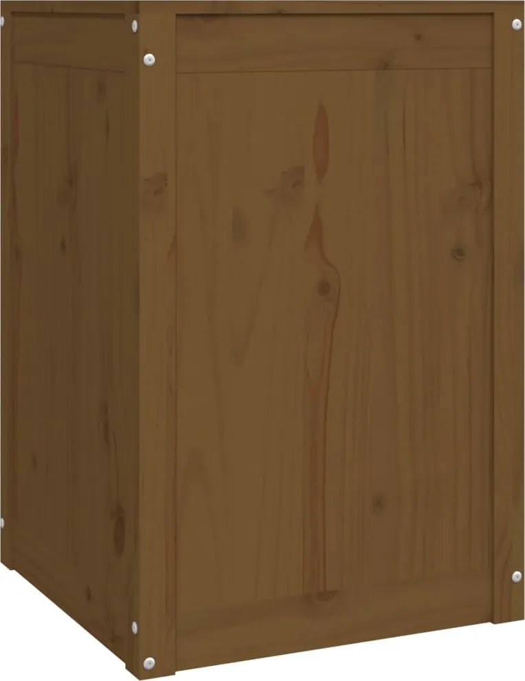 vidaXL Box na prádlo 44 x 44 x 66 cm masivní borové dřevo [823567] Barva: Černá