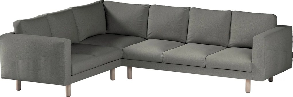 Potah na pohovku IKEA Norsborg rohová 5-místná barva šedá látka pletený vzor