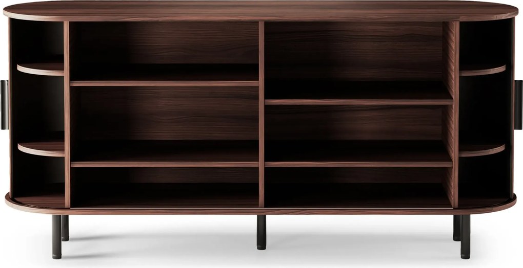 Komoda Gliss 160 cm ořech tmavý