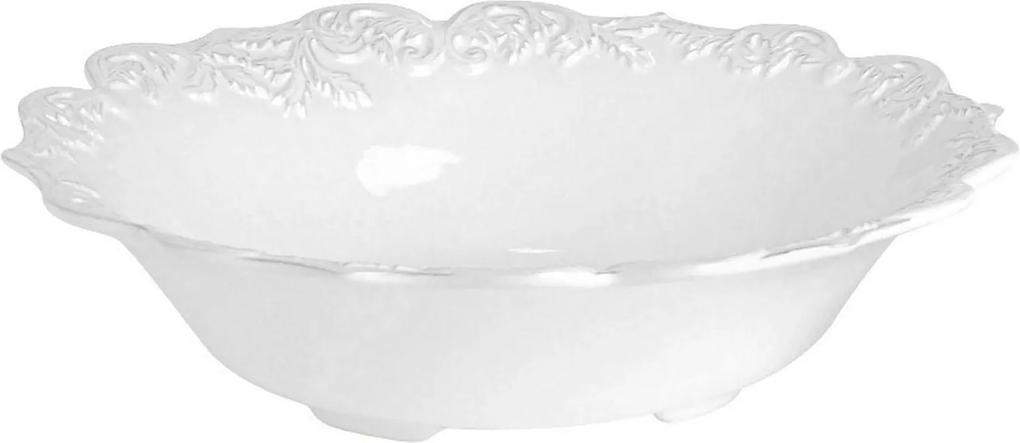 CÔTÉ TABLE Salátová mísa Trianon 30 cm, bílá barva, keramika