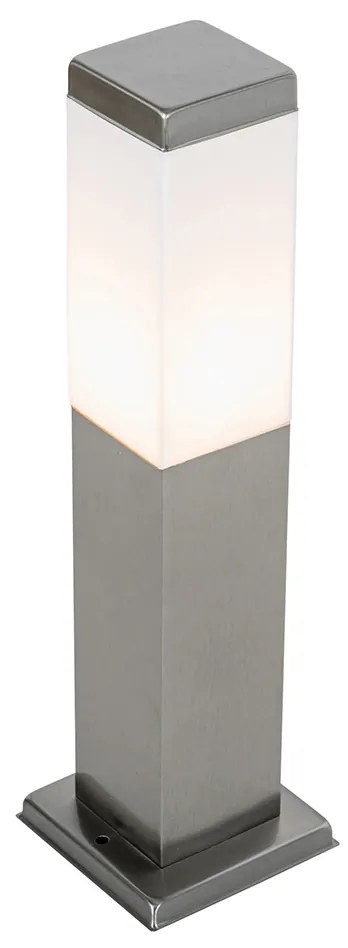 Moderní venkovní lampa 45 cm ocel s objímkou IP44 - Malios