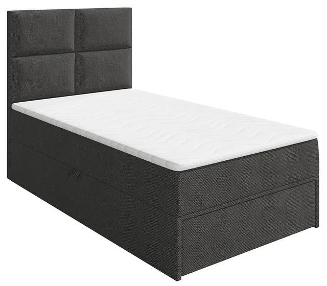 Kontinentálni postel Hudson Lux 1, Strana: pravá, Rozměr postele: 90x200, Potah:: ekokůže Soft 017