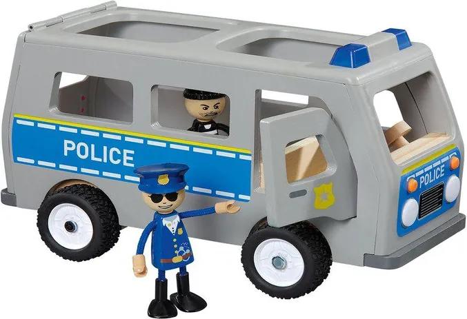 EmaHome Dřevěné policejní auto / ohýbací panáček / policista | Biano