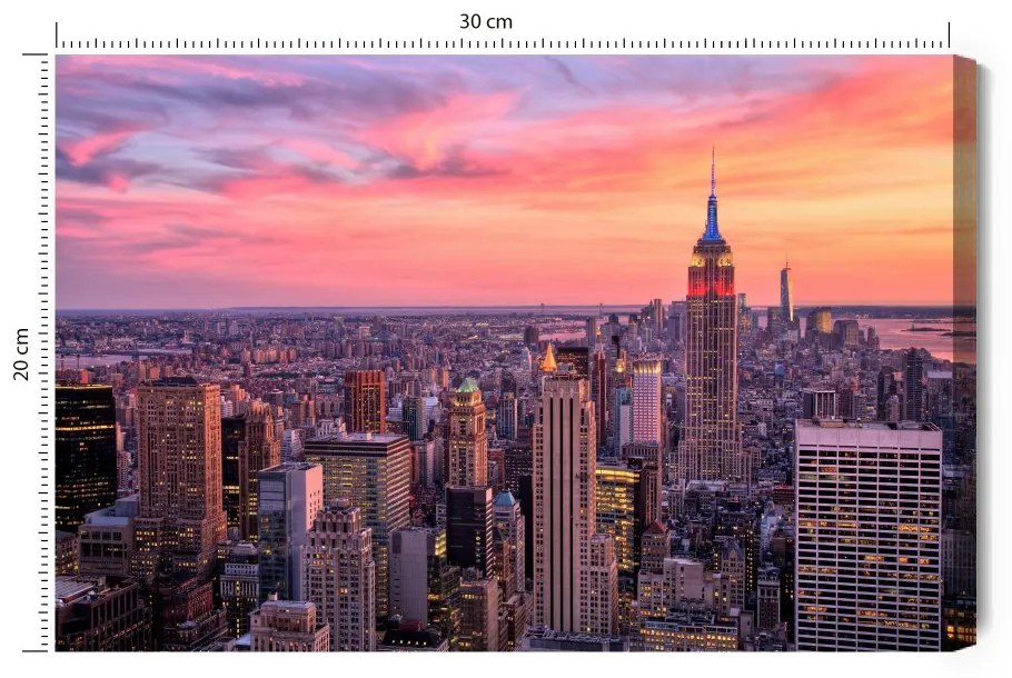 Obraz Panorama Města New York Nedostatek Nedostatek Plátno Canvas 120x80