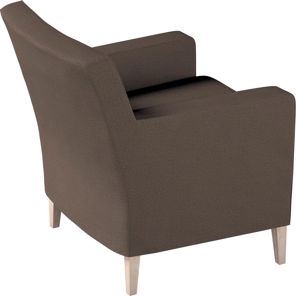 Potah na křeslo IKEA Karlstad barva hnědá látka pletený vzor