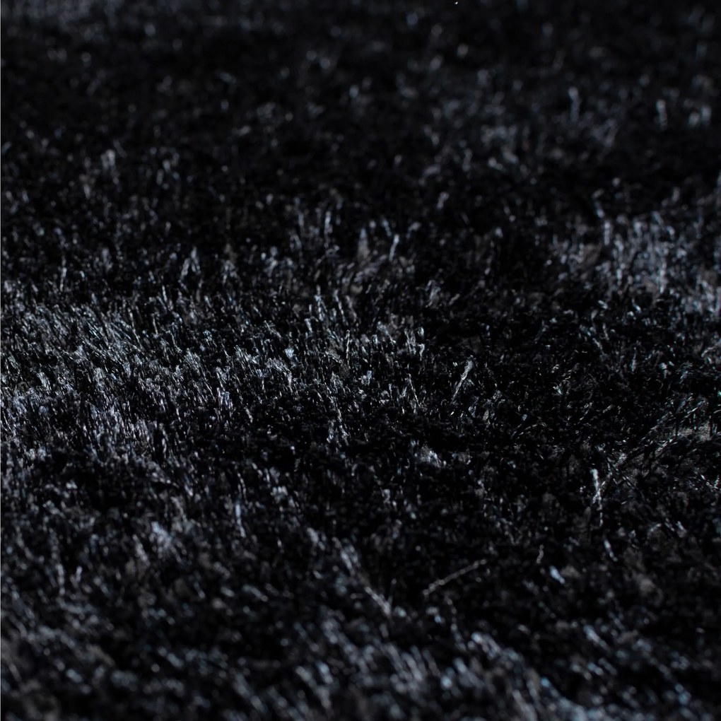 Flair Rugs koberce Kusový koberec Indulgence Velvet Black - 80x150 cm