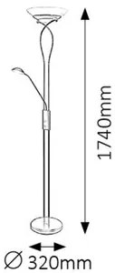 Rabalux GAMMA TREND stojací lampa 4555