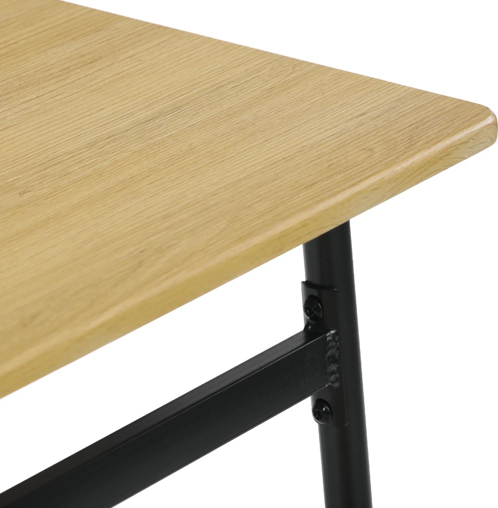 Autronic Jídelní set s 4 židlemi AUT-O2155 Odstín: Staré dřevo 2