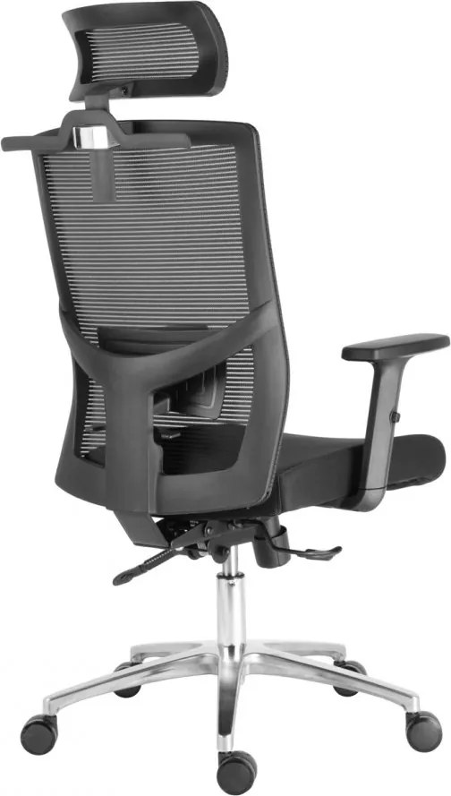 Ergonomická kancelářská židle ERGODO BOOST - černá síťovina / nosnost 150 kg