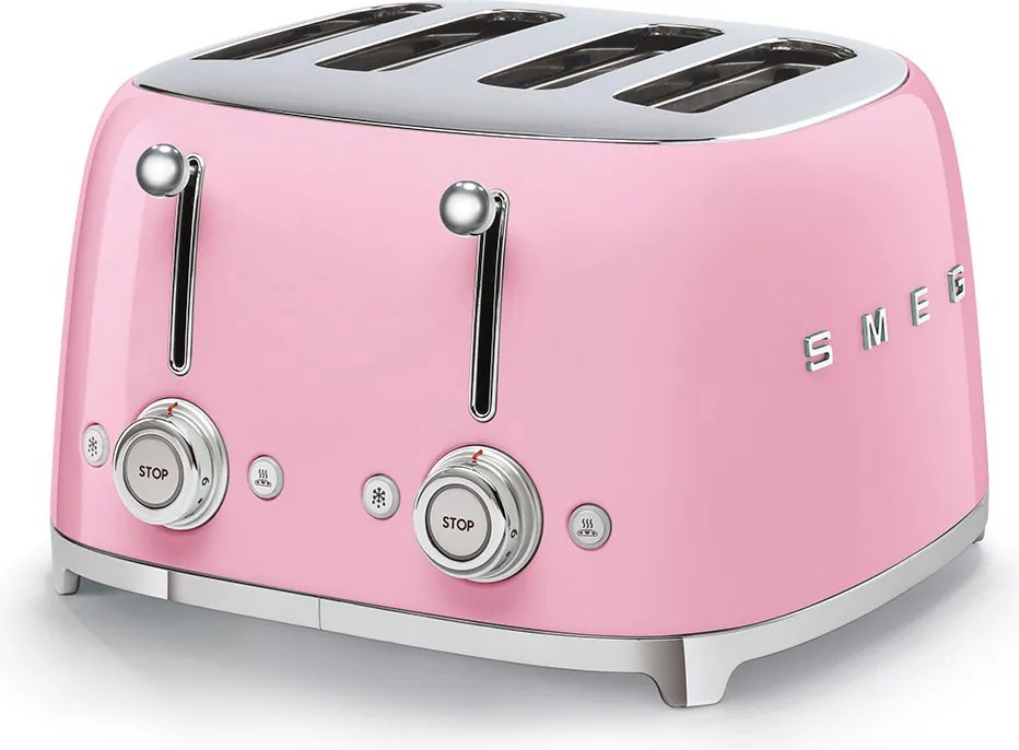 Smeg Toustovač 50´s Retro Style, 4x4, TSF03 růžový TSF03PKEU