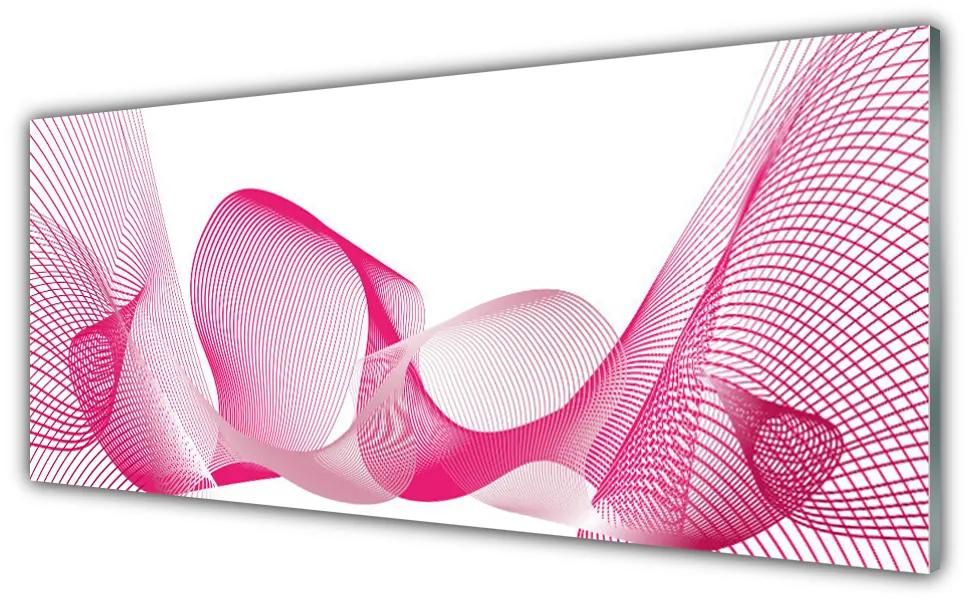 Plexisklo-obraz Abstrakce Čáry Vlny Umění 125x50 cm