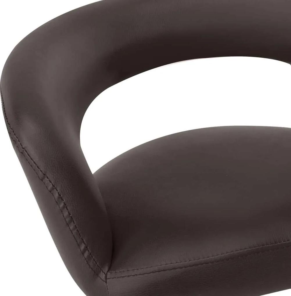 vidaXL Jídelní židle 2 ks umělá kůže [283555] Barva: Hnědá