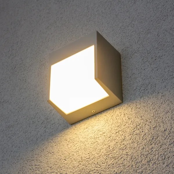 Brilagi - LED Venkovní nástěnné svítidlo TERNI LED/12W/230V šedá IP44