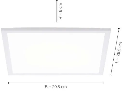Leuchten Direkt 12200-16 - LED Stropní svítidlo FLAT LED/17W/230V