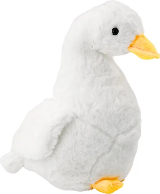 LEAN Toys Plyšová husa maskot, bílá objímací kachna 40 cm