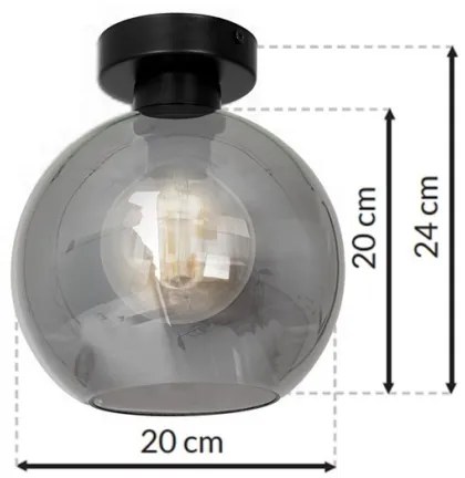 Stropní svítidlo SOFIA 1xE27/60W/230V černá