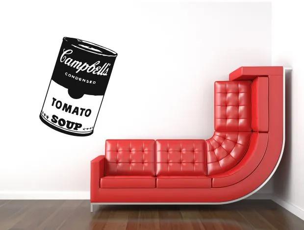 Samolepka na zeď- Andy Warhol Tomato soup | BIANO