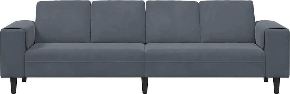 Pohovka do obývacího pokoje Tmavě šedá 250 x 77 x 76 cm 3335092