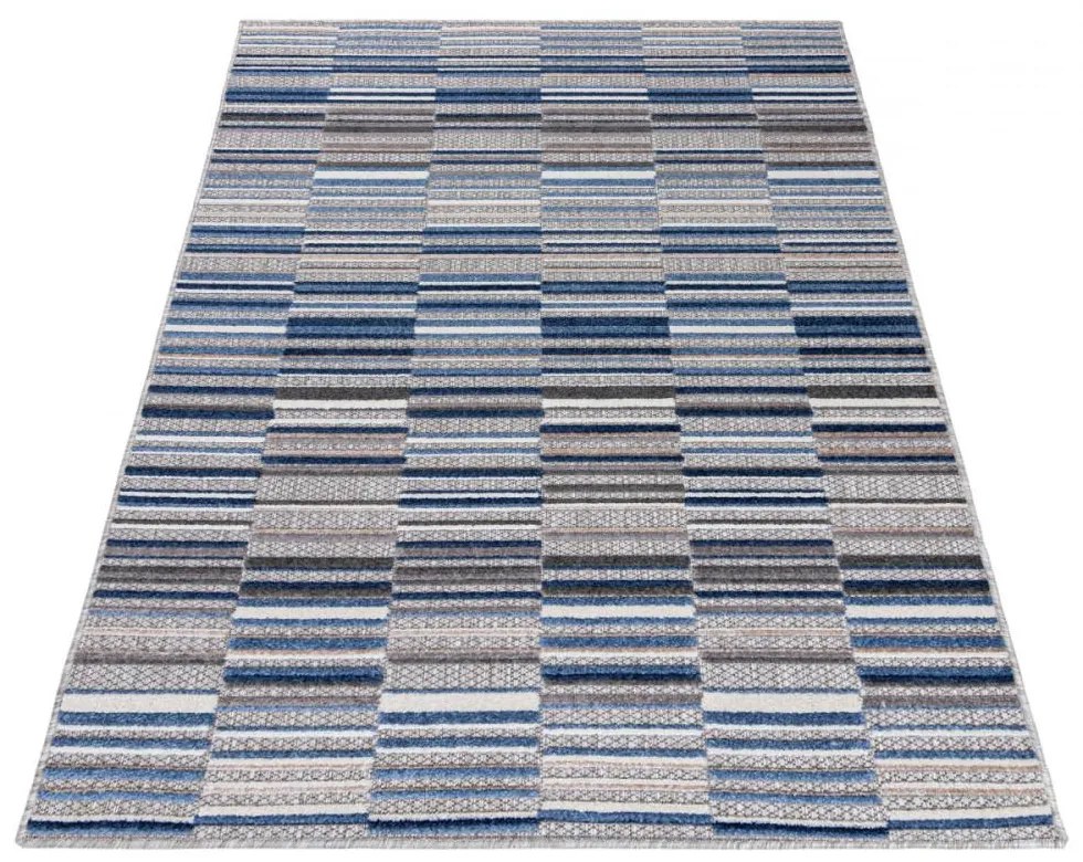 Kusový koberec Avent šedomodrý 140x200cm