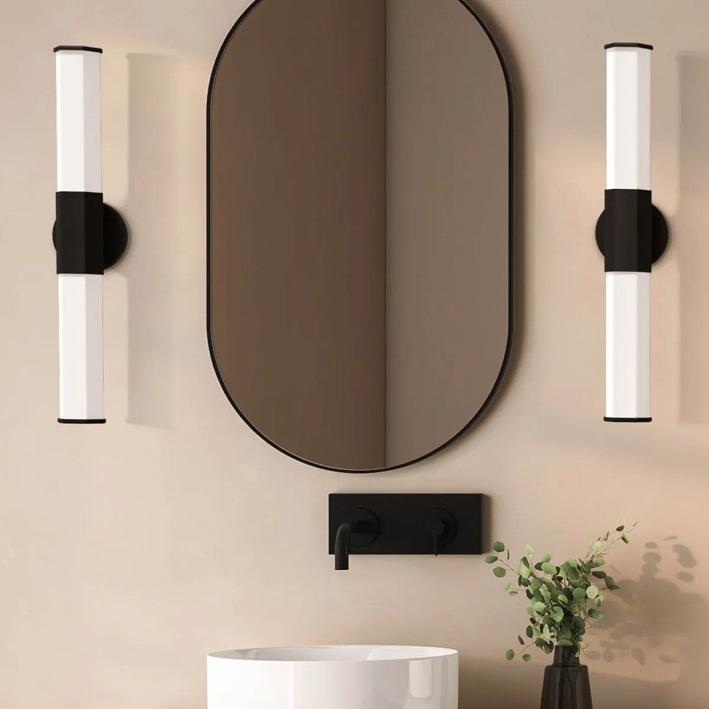 Koupelnové světlo Elstead Facet IP44 černá 66 cm LED 24W 2160 lm