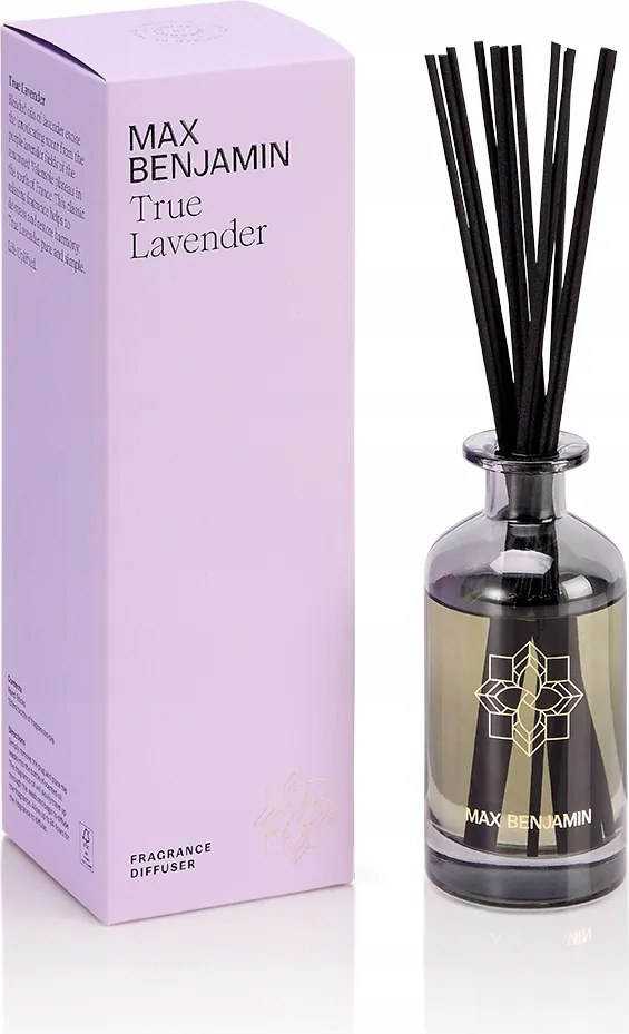 Max Benjamin Difuzér s vůní tyčinek 150 ml Levandule True Lavender