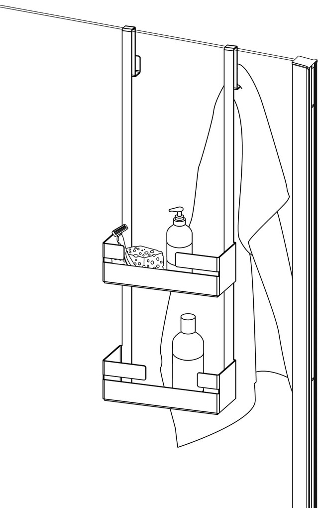 Deante Závěsná police Mokko na sprchový kout - ADM A54K