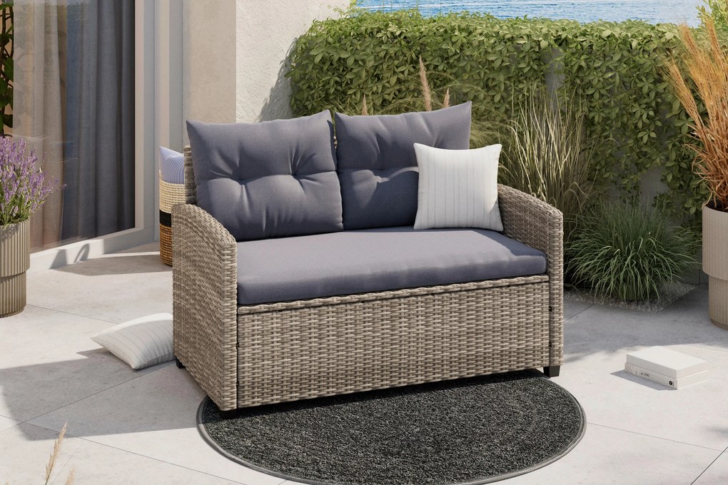 XXXLutz ZAHRADNÍ LAVICE kov, plast, textil Ambia Garden - Online Only zahradní nábytek - 002014027501