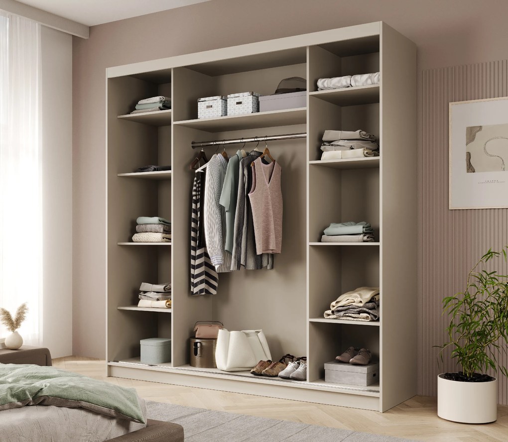 ADRK Furniture Posuvná skříň Greta 200 ADRK-SW-GRE-200-KK