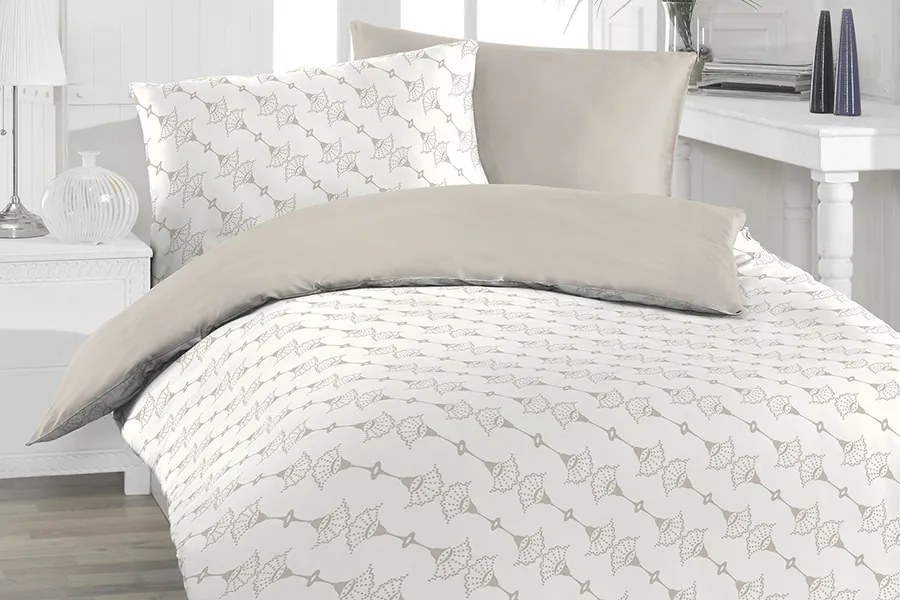 Florella Saténové polvečení Sante Beige Rozměr: 70x90 + 140x200 cm