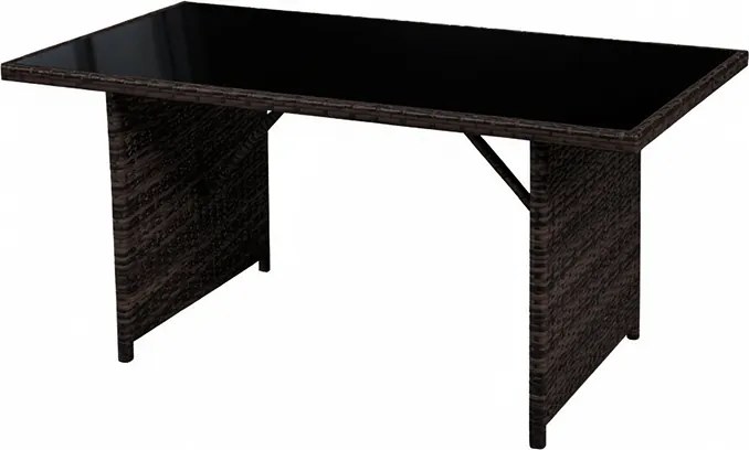Velaco Ratanový zahradní nábytek Toledo, 8 osob, hnědý