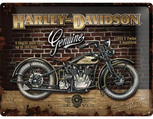 Postershop Plechová cedule - Harley-Davidson Genuine 1933 30x40 cm