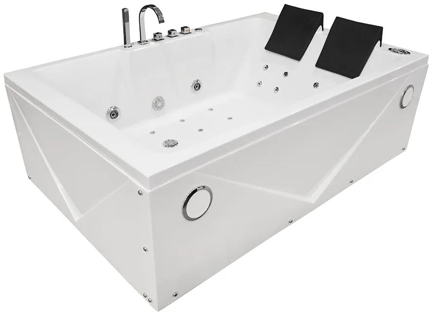 M-SPA - Koupelnová vana s hydromasáží 642 HC pravá 186 x 121 x 65 cm
