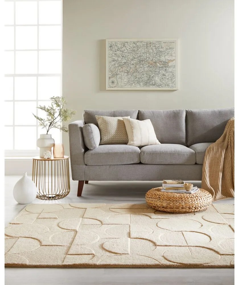 Flair Rugs, Kusový koberec Moderno Gigi Natural, 120x170, béžová, ložnice