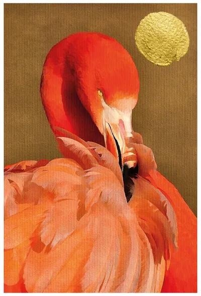 Plakát, Obraz - Kubistika - Flamingo, (40 x 60 cm)
