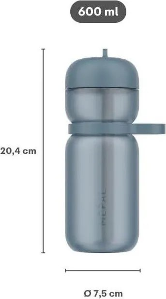 Modrá plastová lahev 600 ml Active – Mepal