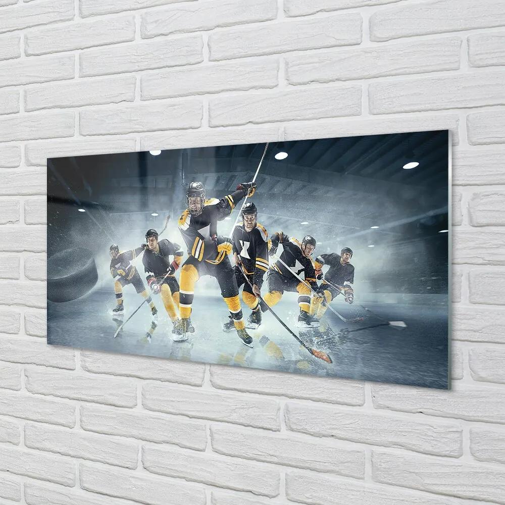 Obraz na skle Hokej 120x60 cm