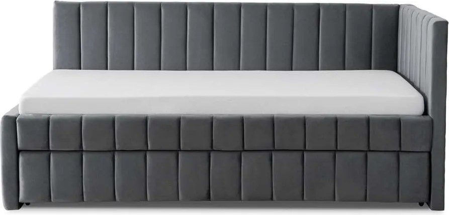 Postel Birmia Velvet 90 x 200 cm, šedá