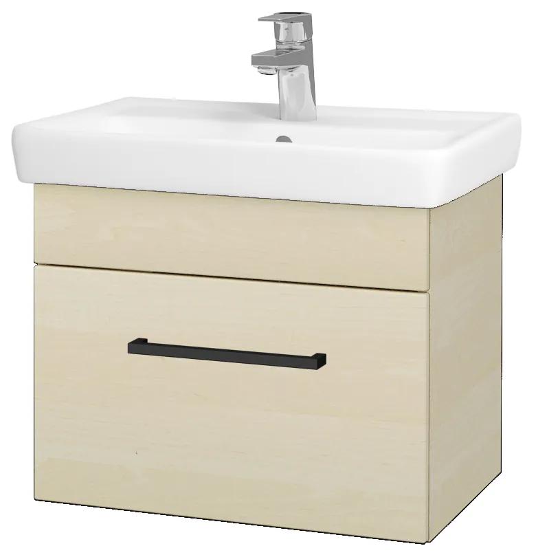 Dřevojas Koupelnová skříň SOLO SZZ 55 Varianta: N01 Bílá lesk / Úchytka T02 / D17 Colorado