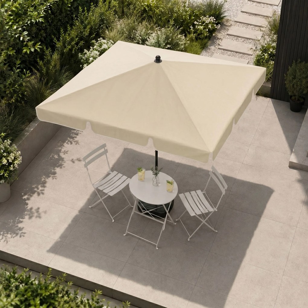 Zahradní slunečník FLOKS 200x125 cm béžový