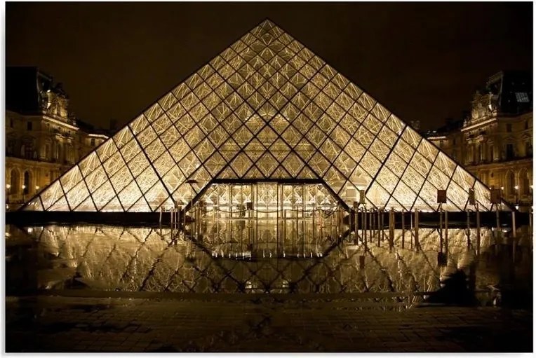 FOTO-Obraz Plátno Canvas Pyramida Louvre 2 40x30