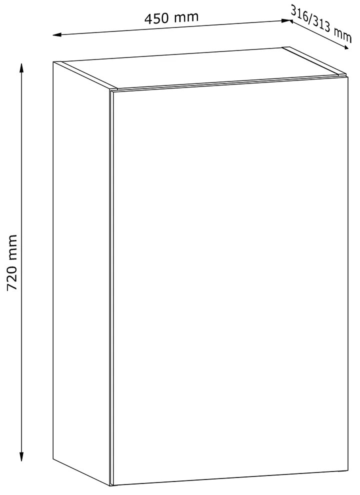 LANGEN ap | horní skříňka G45 | push open | UNI provedení | artisan