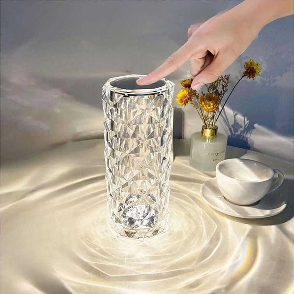 Dekorační LED osvětlení ROSE DIAMOND - 21 cm - multikolor