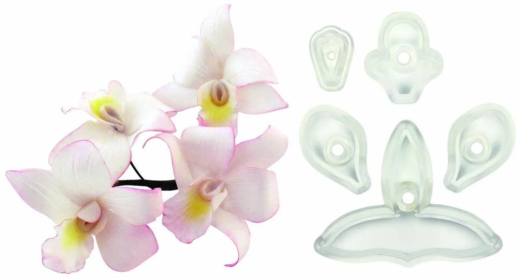 Sada 5ks vykrajovátek – orchidej Singapour - PME