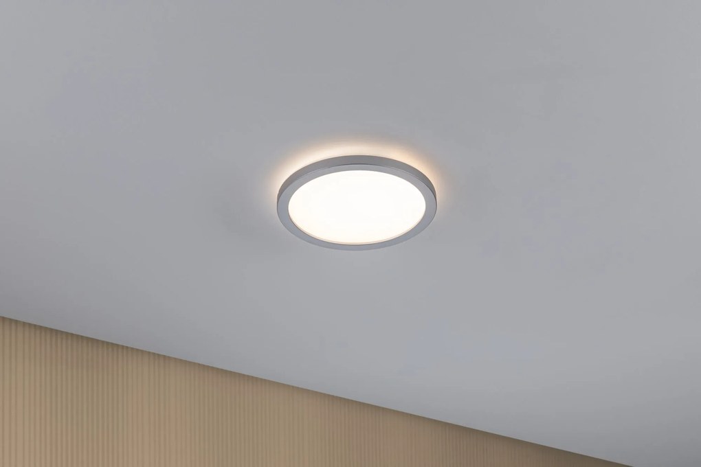 Paulmann 70990 Atria Shine, matně chromové stropní svítidlo s korónou, 11,2W LED 3000K, průměr 19cm