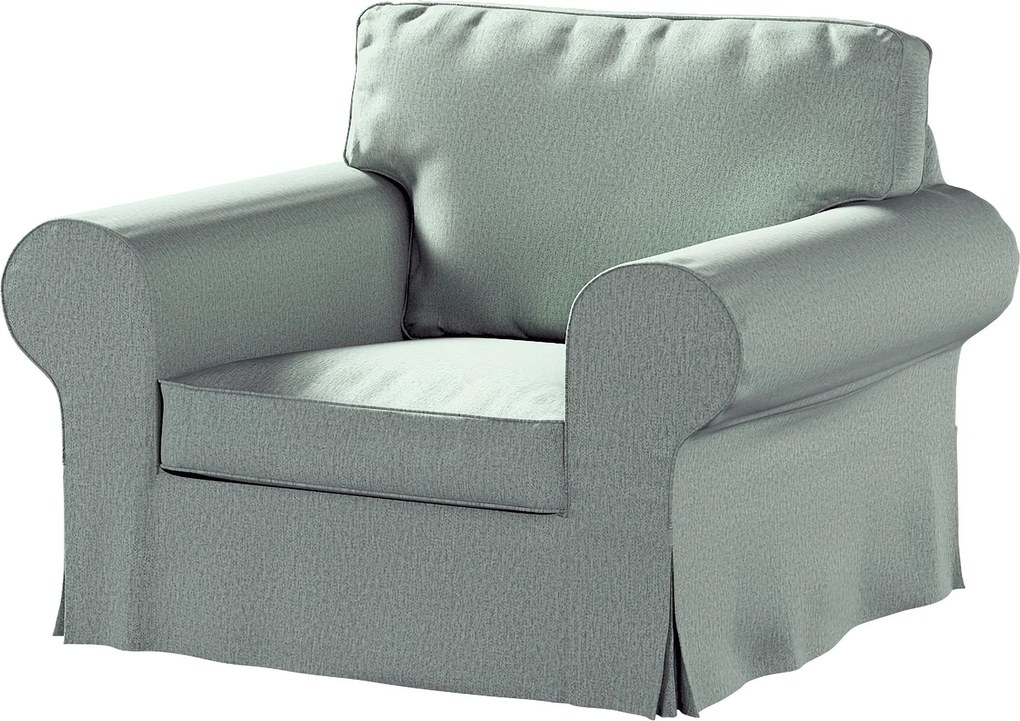 Potah na křeslo IKEA Ektorp barva zelená látka pletený vzor