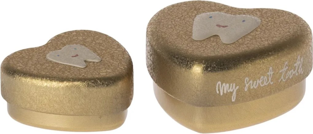 Krabička na zoubky Tooth Box Gold - Set 2 ks Maileg