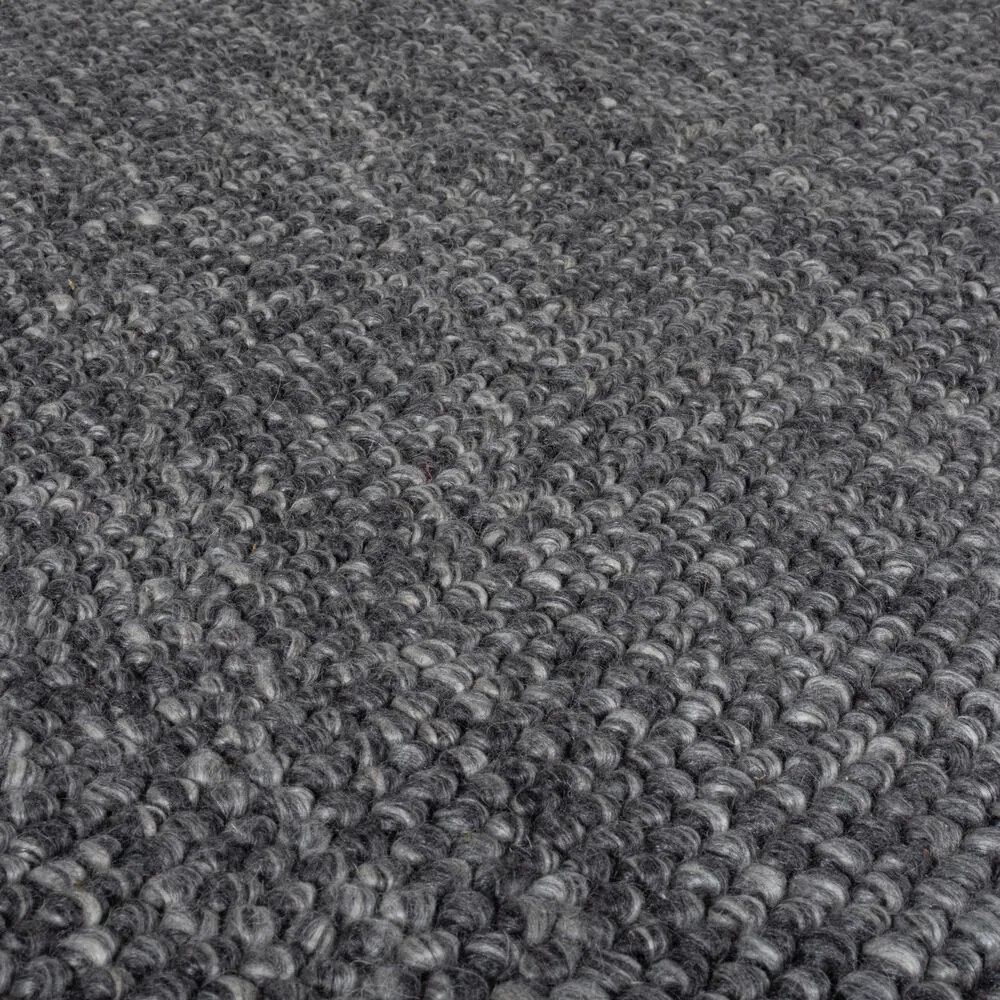 Flair Rugs, Ručně tkaný kusový koberec Minerals Dark Grey, 160x230, šedá, chodba / předsíň